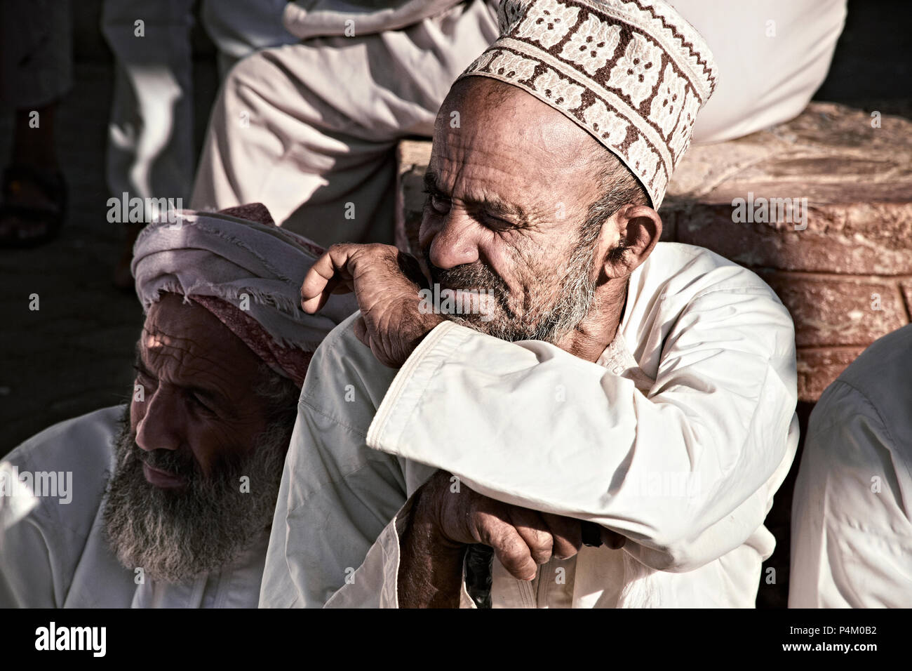 Old arab man with blue sky hi-res stock photography and images - Alamy
