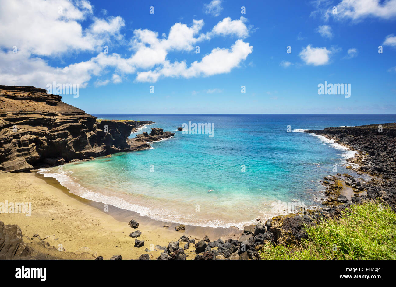 Amazing hawaiian beach Stock Photo - Alamy