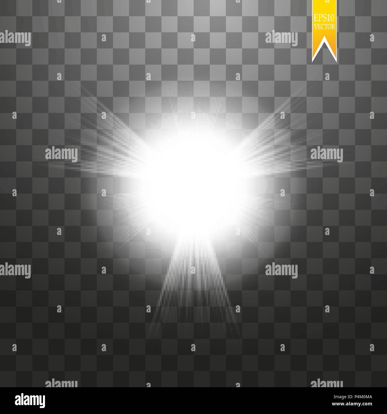 Sun isolated on transparent background. Vector illustration Stock ...