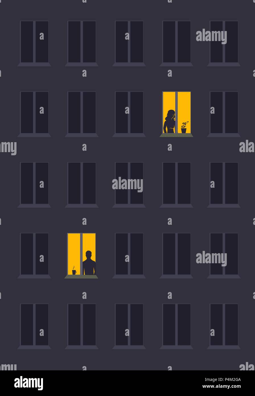 Insomnia night black woman Stock Vector Images - Alamy