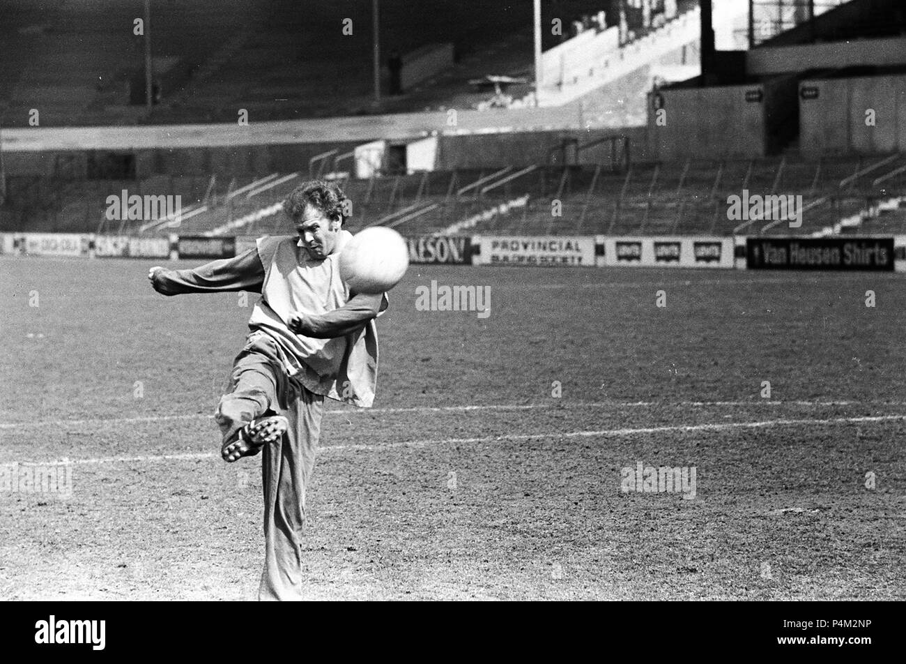 Leeds United training 1974 Stock Photo - Alamy
