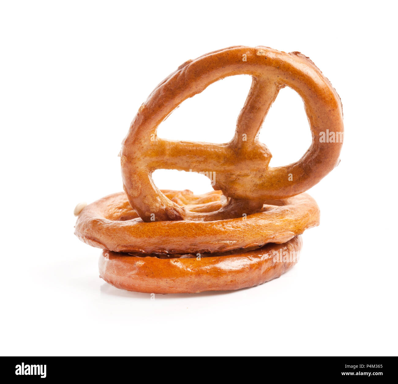 Pretzels isolated on white background Stock Photo - Alamy