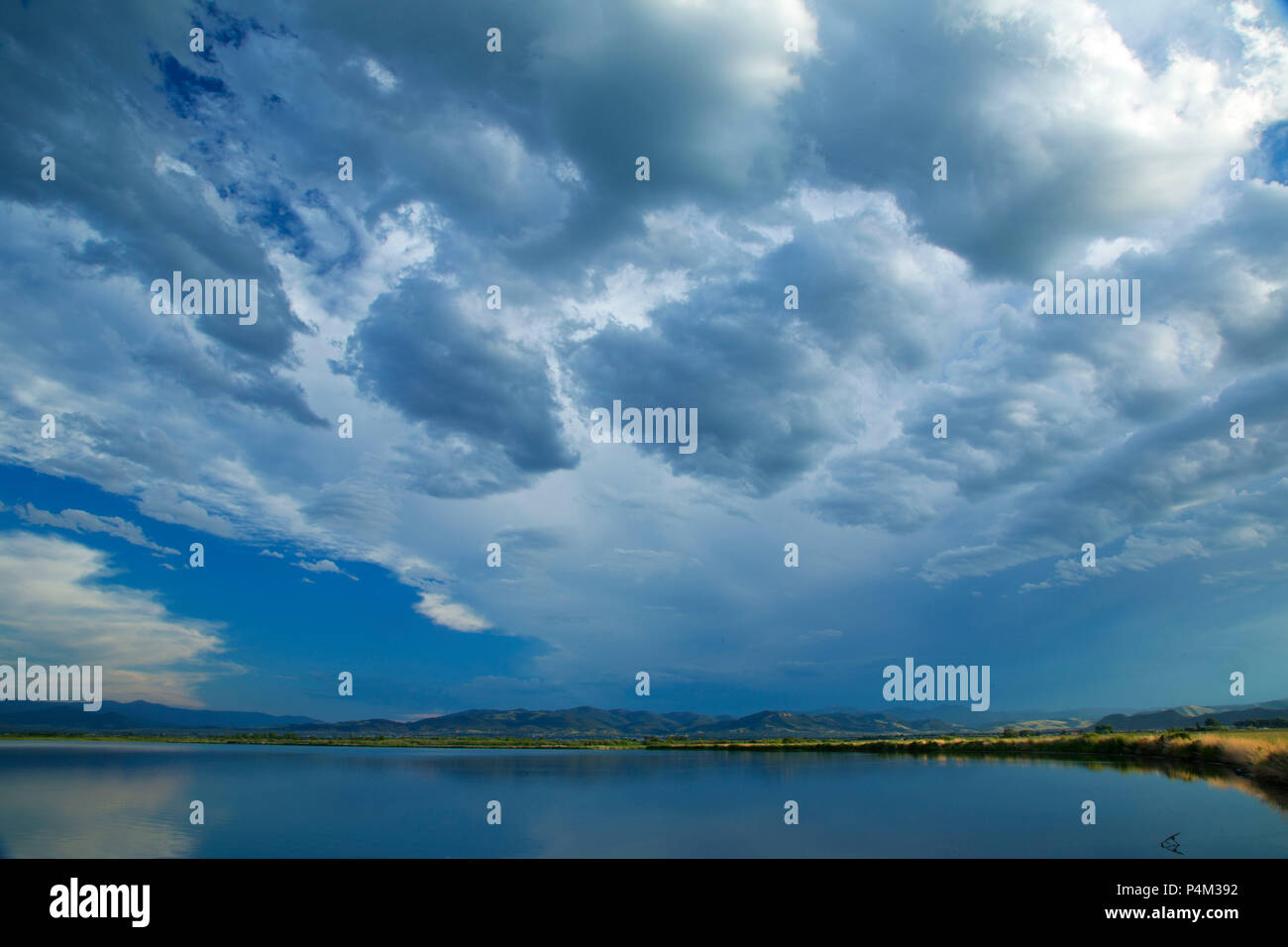 Lake Helena, Lake Helena Wildlife Management Area, Montana Stock Photo ...