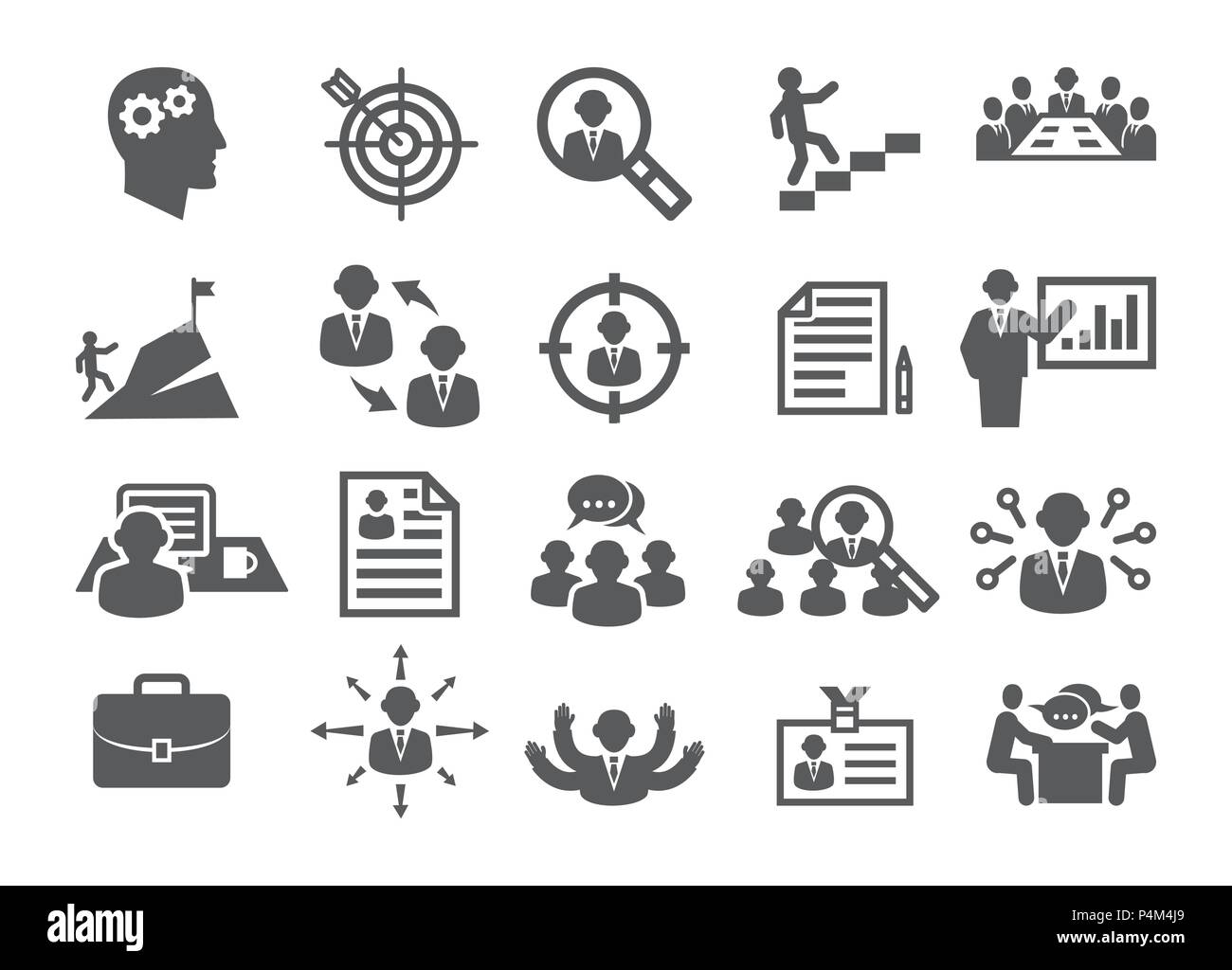 Job icons set on white background Stock Vector Image & Art - Alamy