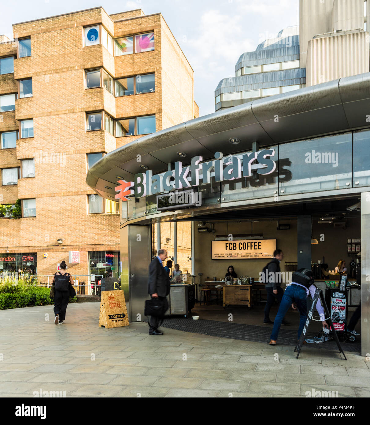 Bank station underground exit london hi-res stock photography and ...