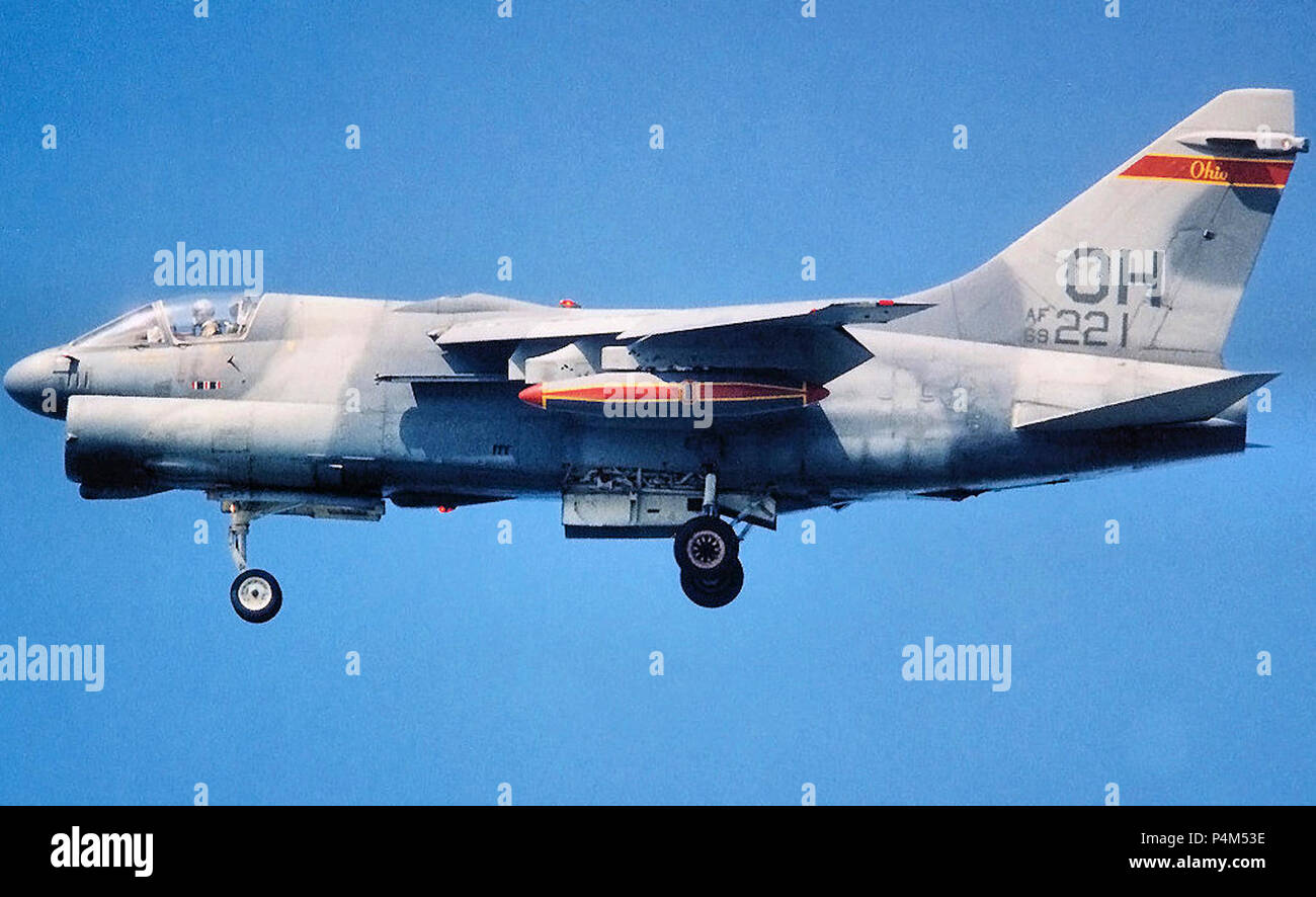 162d Tactical Fighter Squadron A-7D Corsair II 69-6221 Stock Photo - Alamy