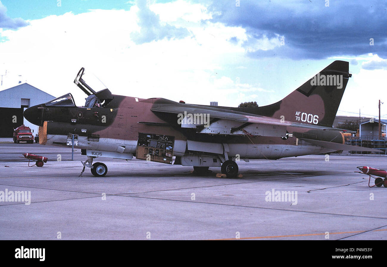 162d Tactical Fighter Squadron A-7D Corsair II 70-1006 Stock Photo - Alamy
