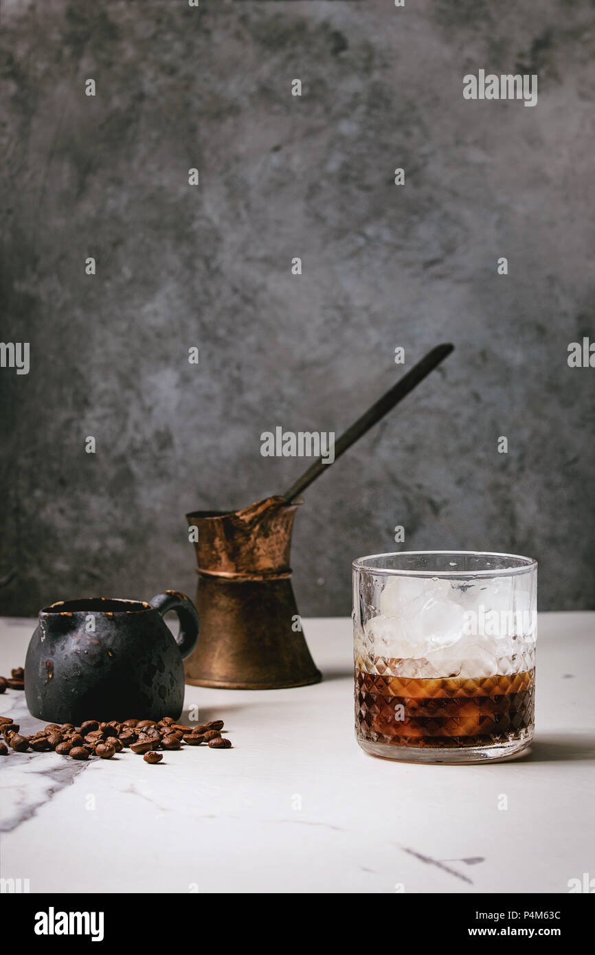 Iced coffee cocktail Stock Photo - Alamy