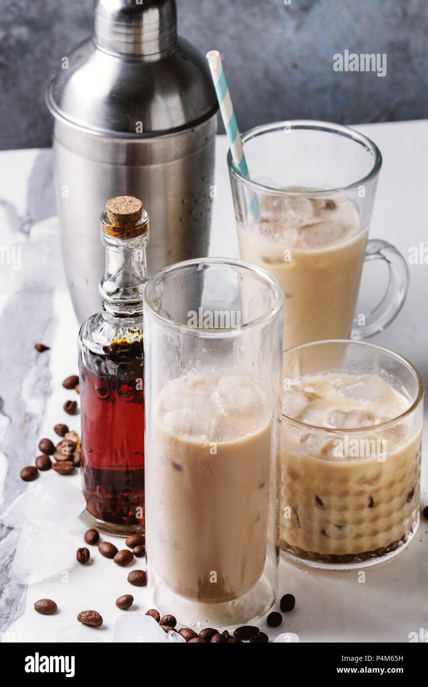 Iced coffee cocktail Stock Photo - Alamy