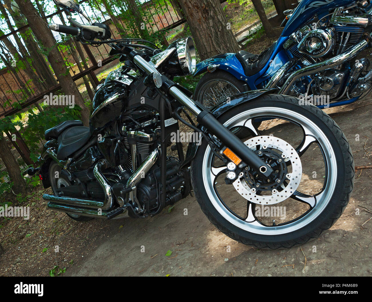 Motorcycle chopper. Motorcycle of Russia Stock Photo - Alamy