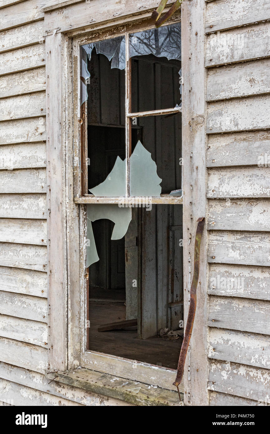Broken House Window