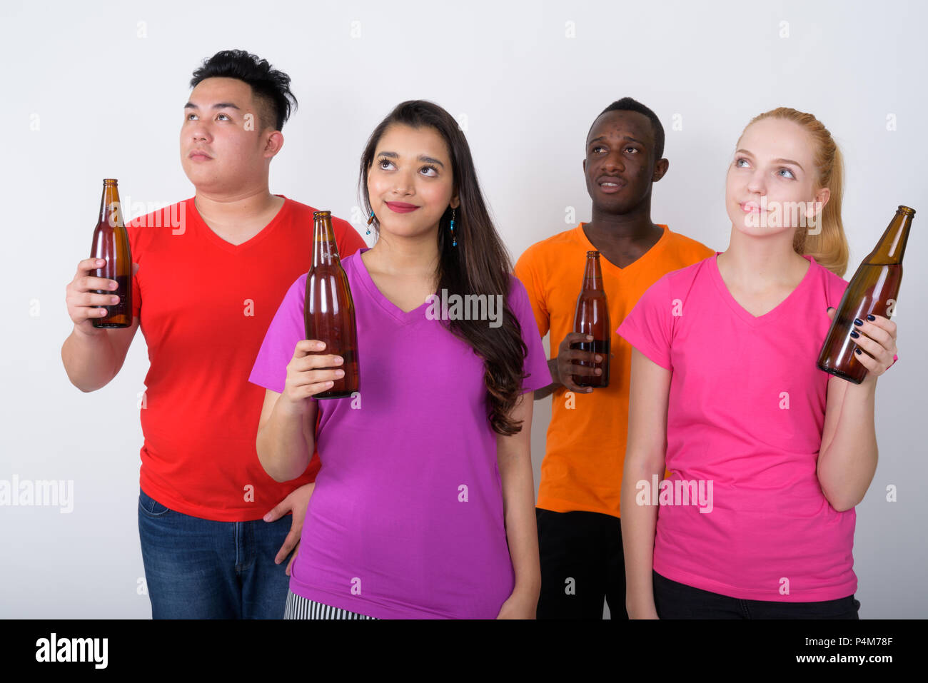 Friends pensive hi-res stock photography and images - Alamy