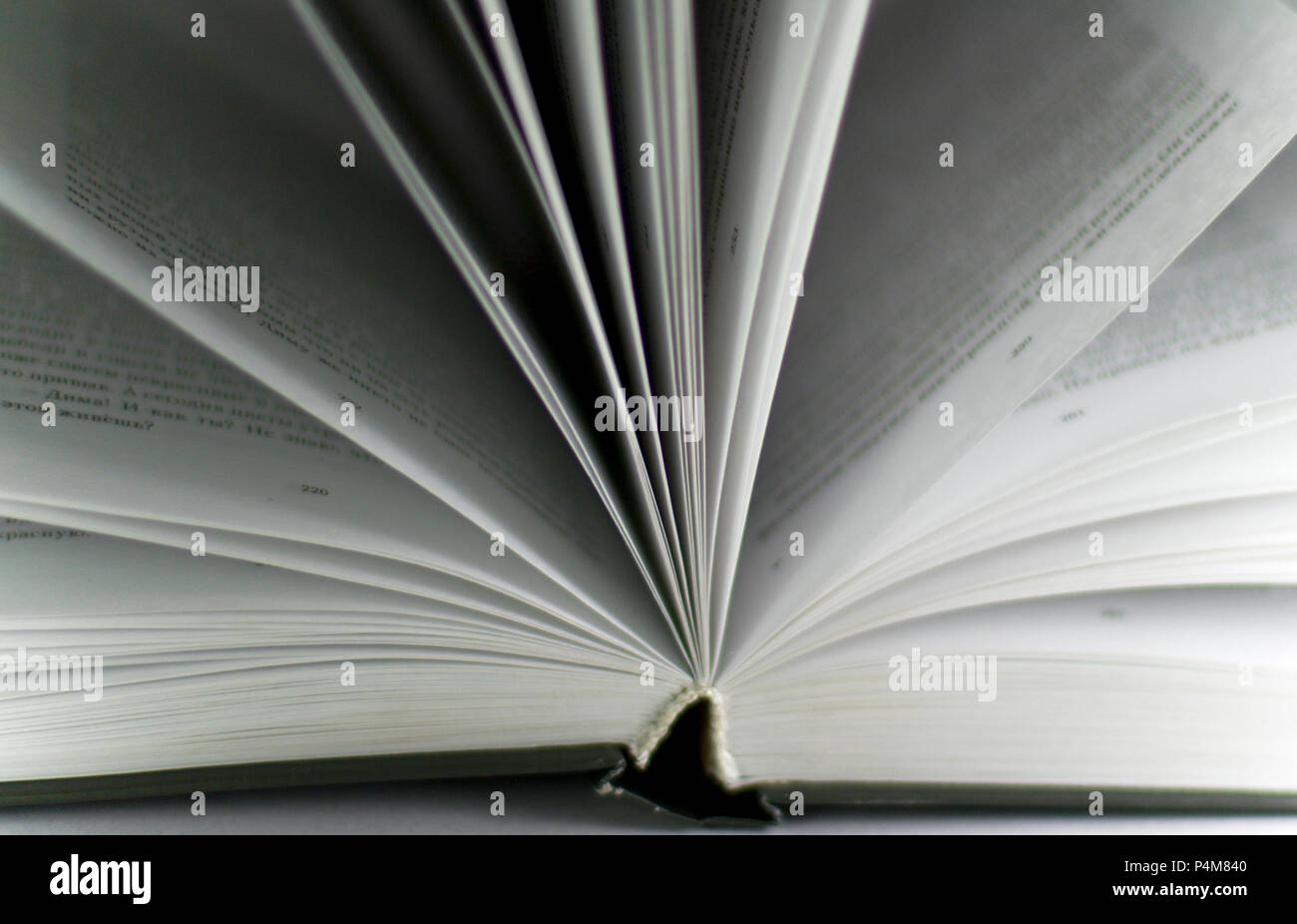 closeup of opened book Stock Photo - Alamy