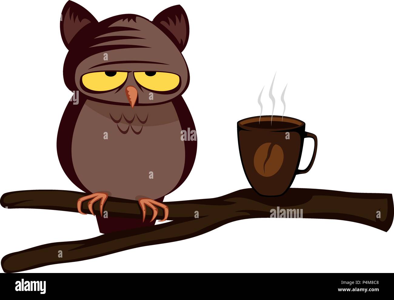hard morning (with coffee Stock Vector Image & Art - Alamy