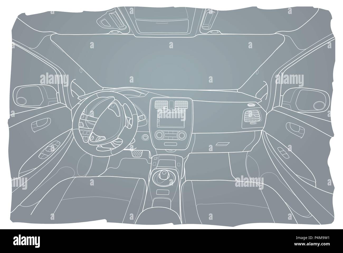 Automatic gearbox car Stock Vector Images - Alamy