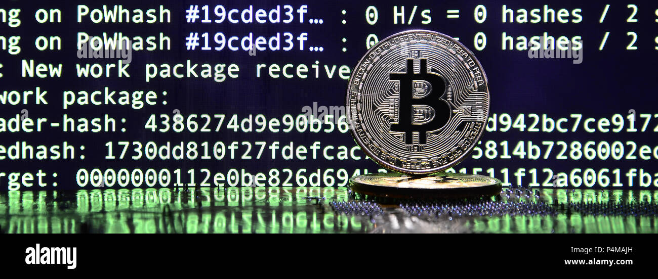 The digital process of cryptocurrency mining by using the GPUs ...