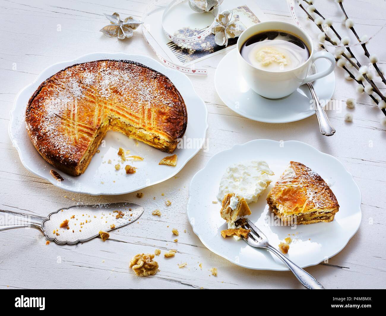 Engardine nut cake for Easter Stock Photo - Alamy