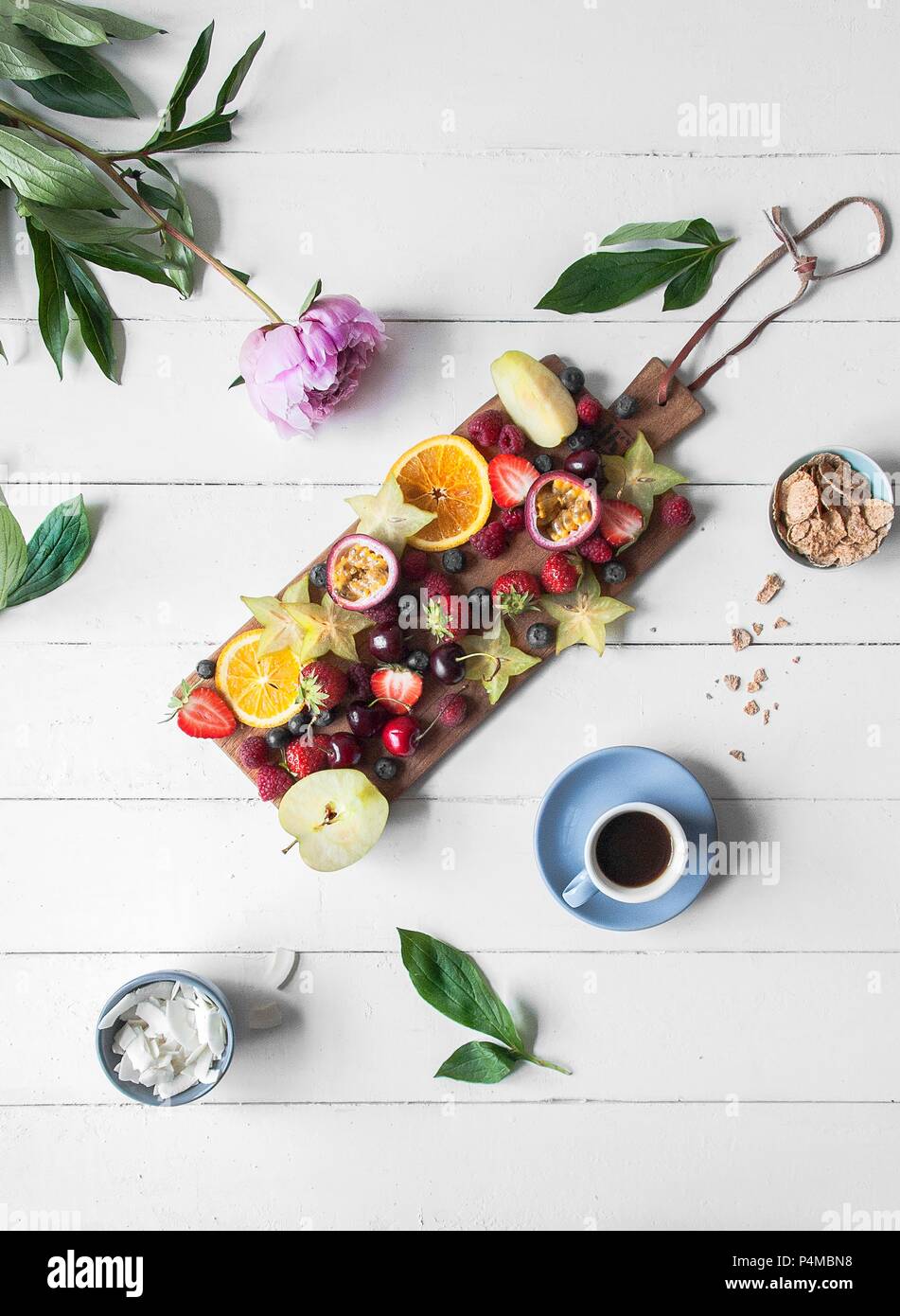 Top view various fruits like hi-res stock photography and images - Alamy
