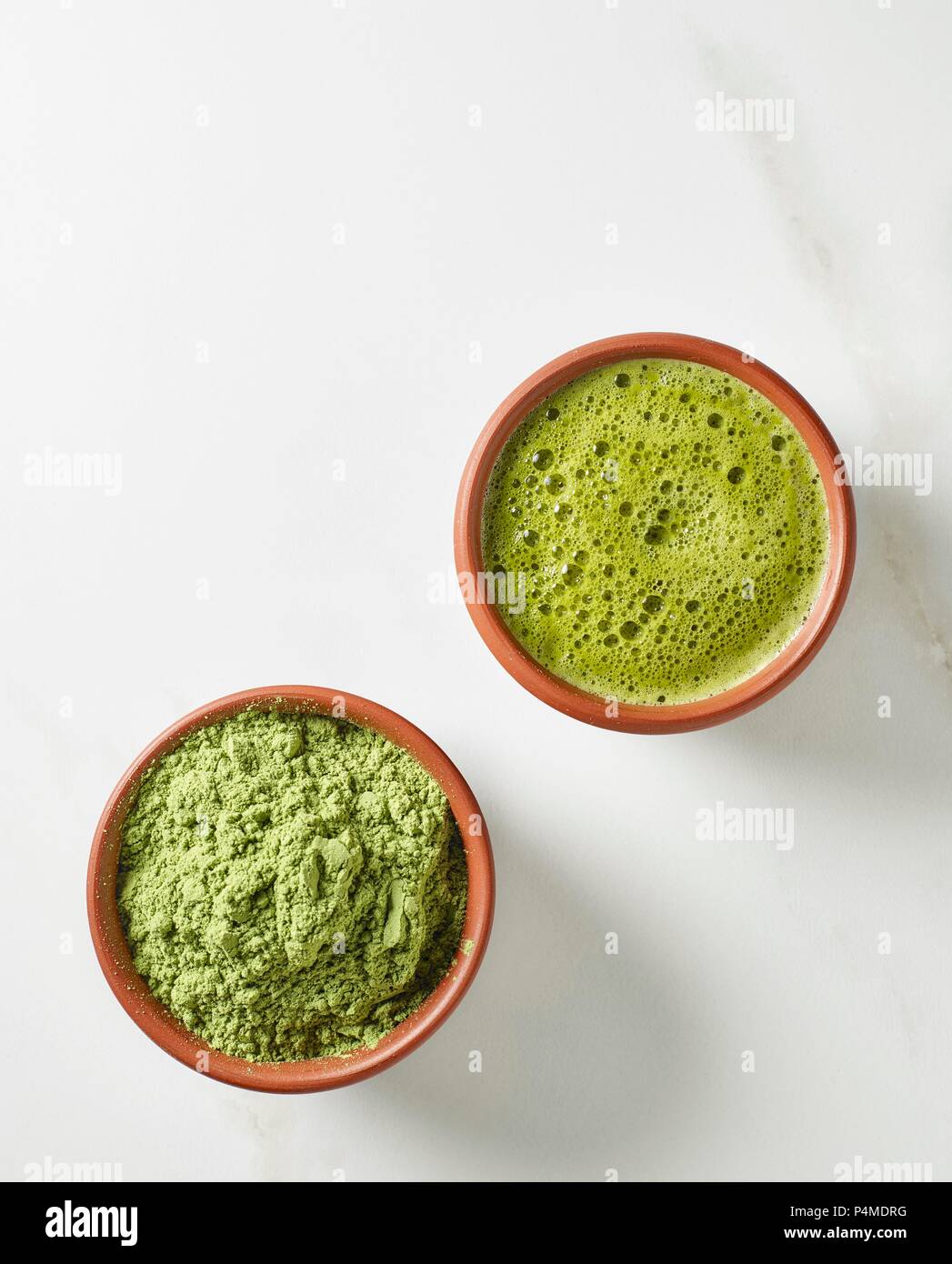 Matcha powder overhead hi-res stock photography and images - Alamy