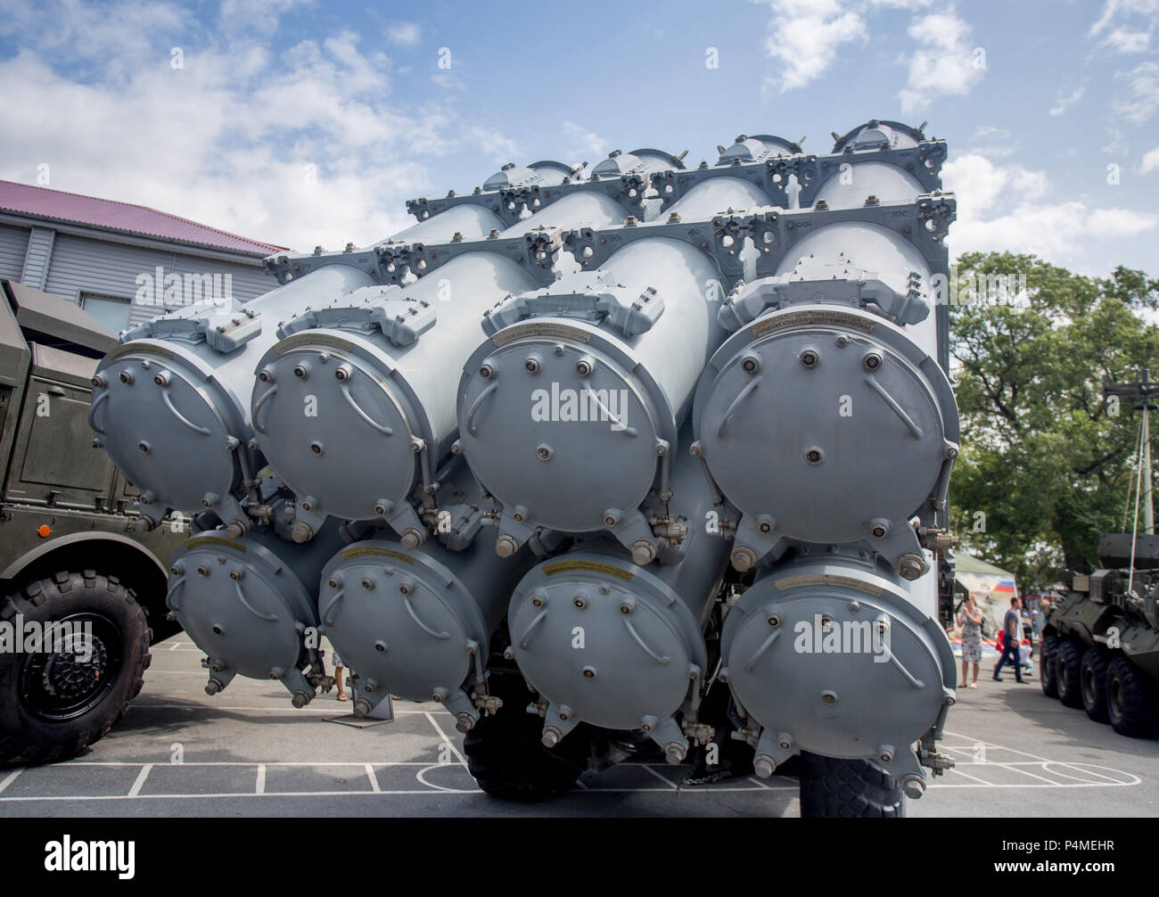 Russia, Vladivostok, 08/27/2017. Coastal missile system BAL. NATO ...