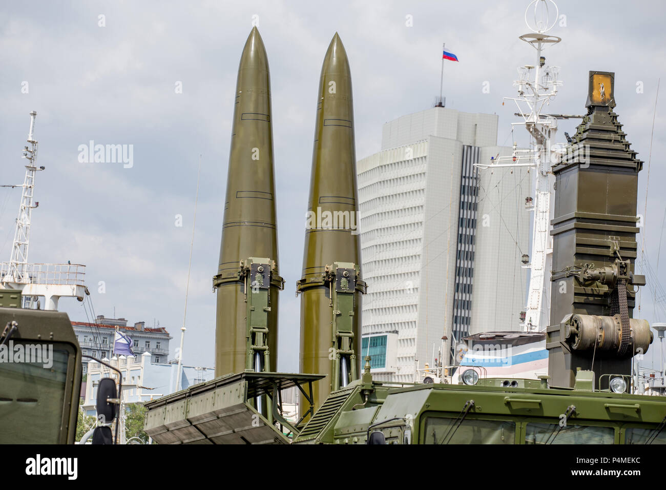 Russia, Vladivostok, 08/27/2017. Iskander - M, mobile short-range ...