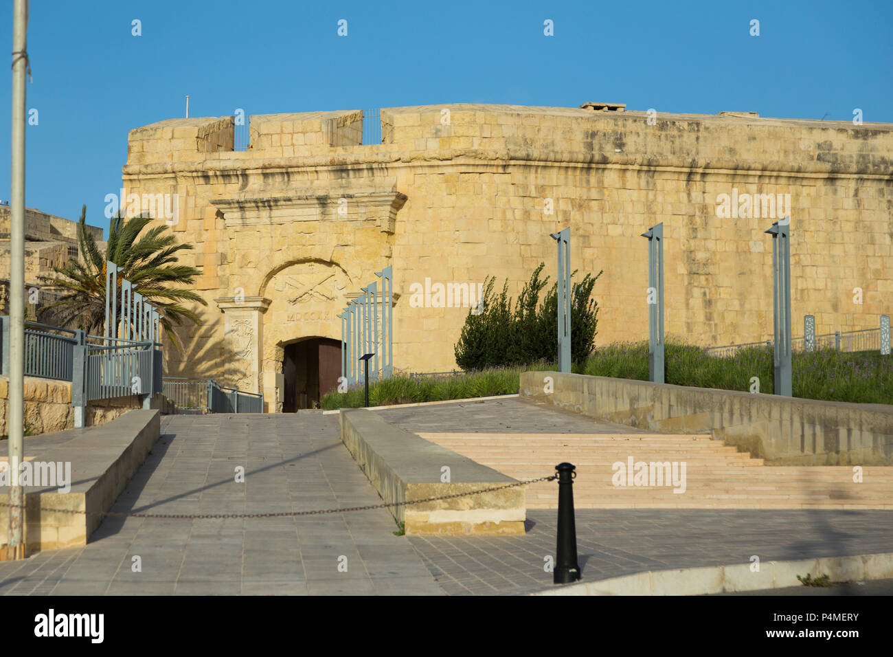 The approach to the entrance / outside / exterior facade and door of ...