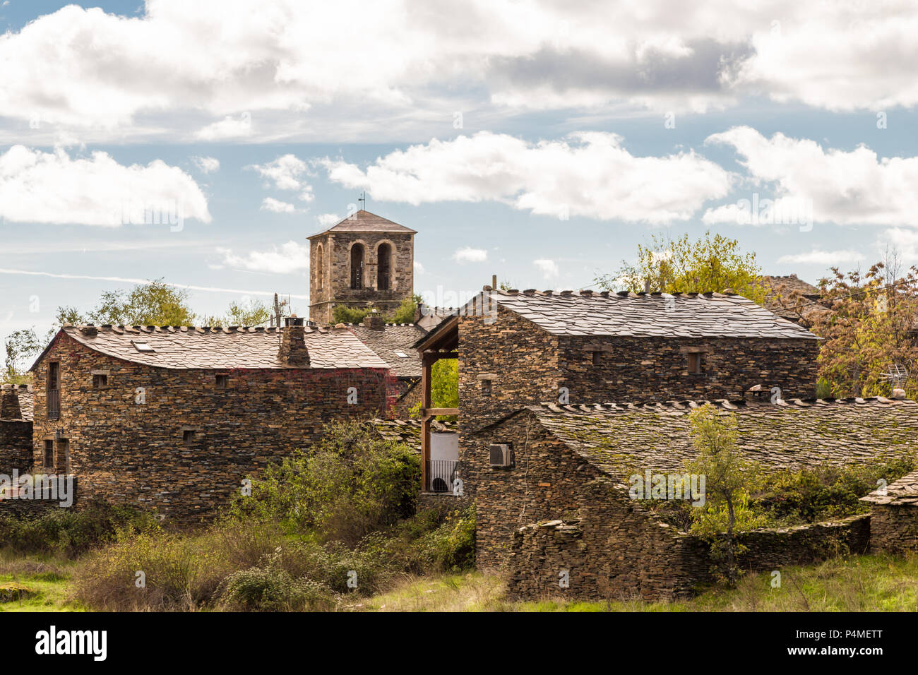 partial view of Campillo de Ranas, Guadalajara, Spain Stock Photo - Alamy