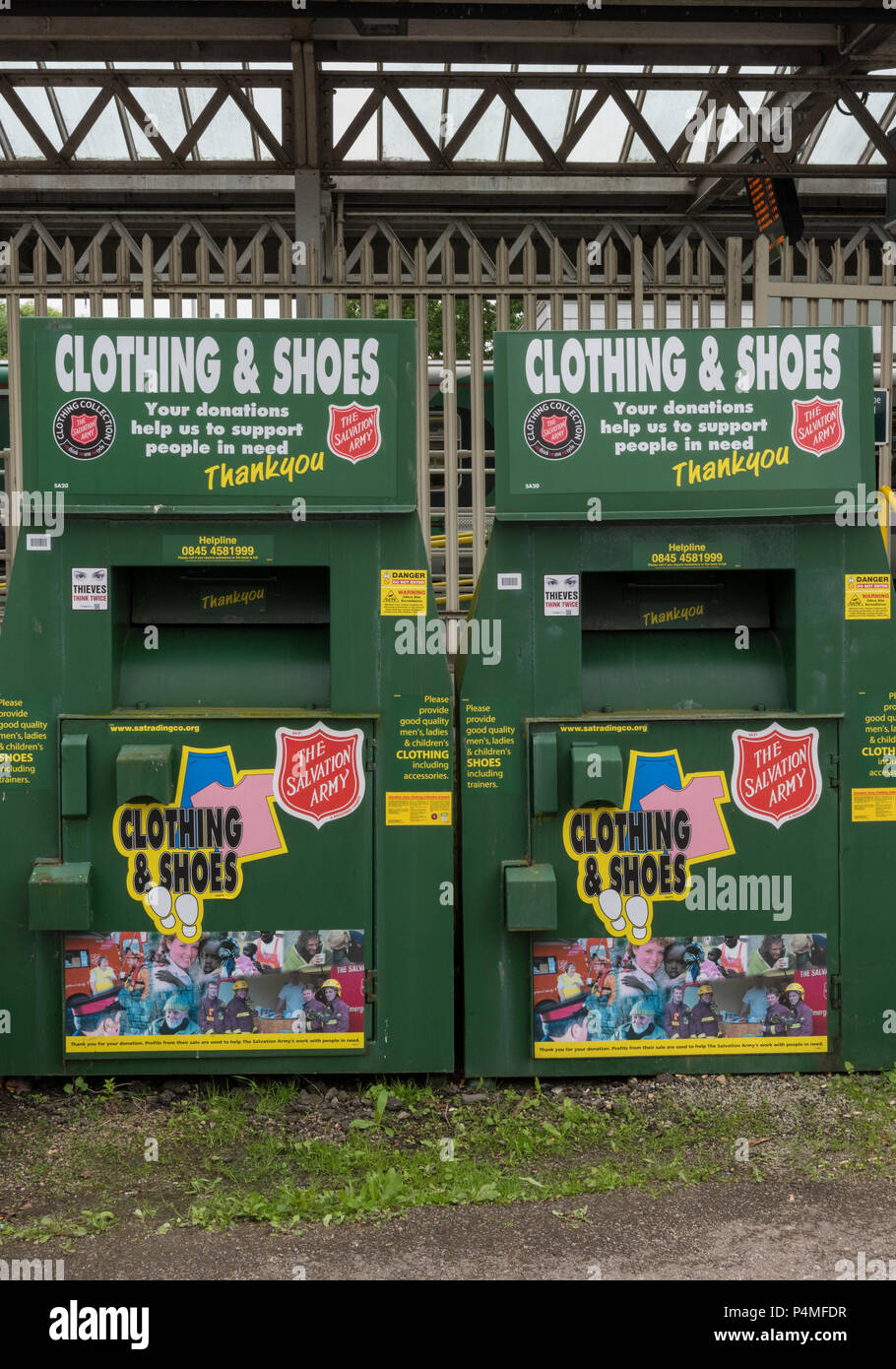 Salvation army clothing recycling hi-res stock photography and images ...