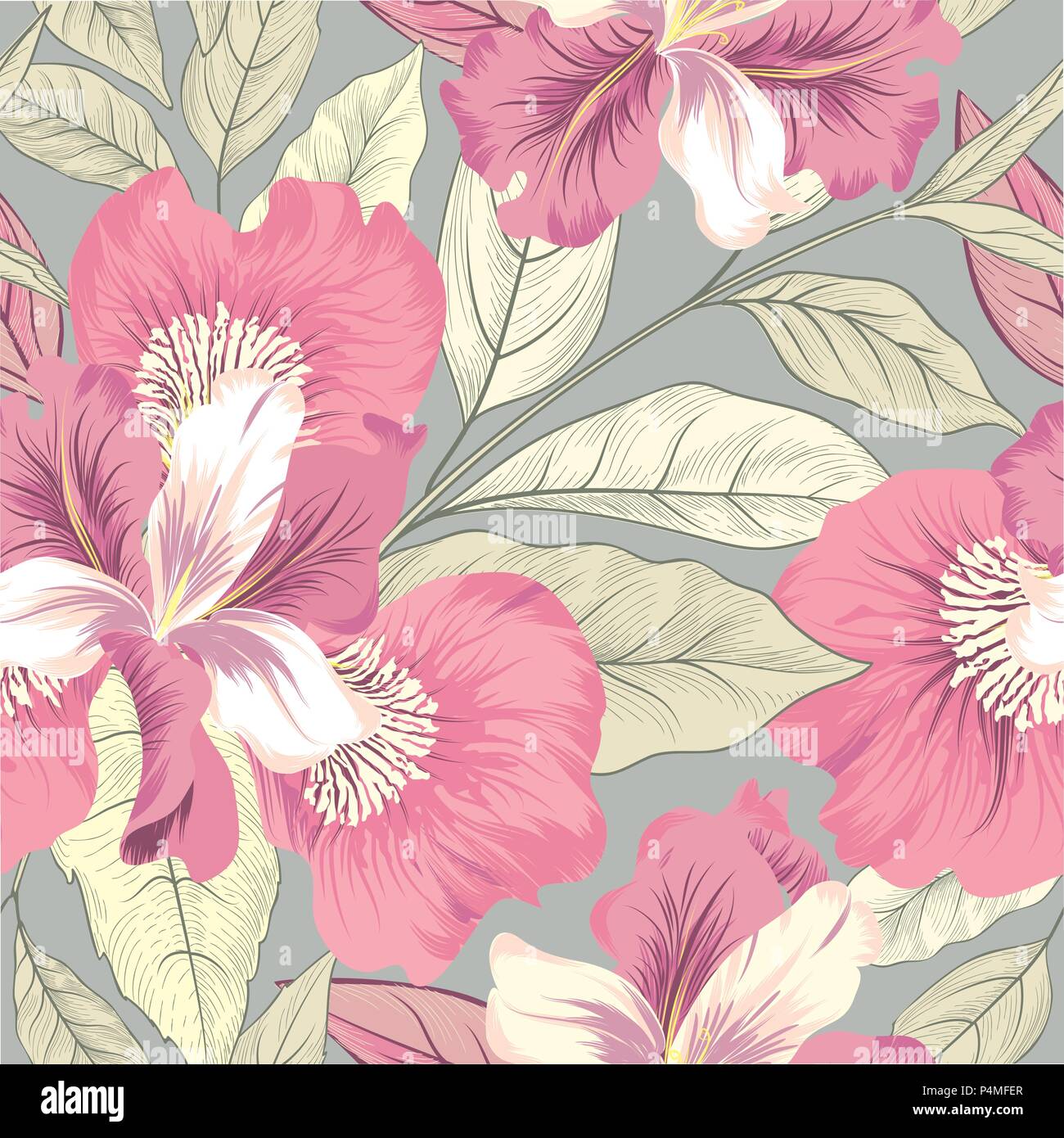 Floral seamless pattern. Flower background. Flourish garden texture ...