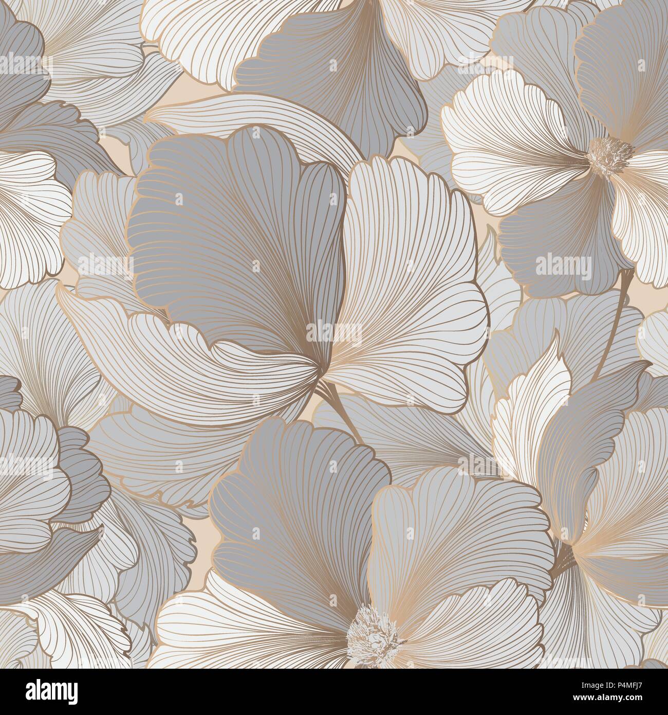 Floral seamless pattern. Flower background. Flourish garden texture ...