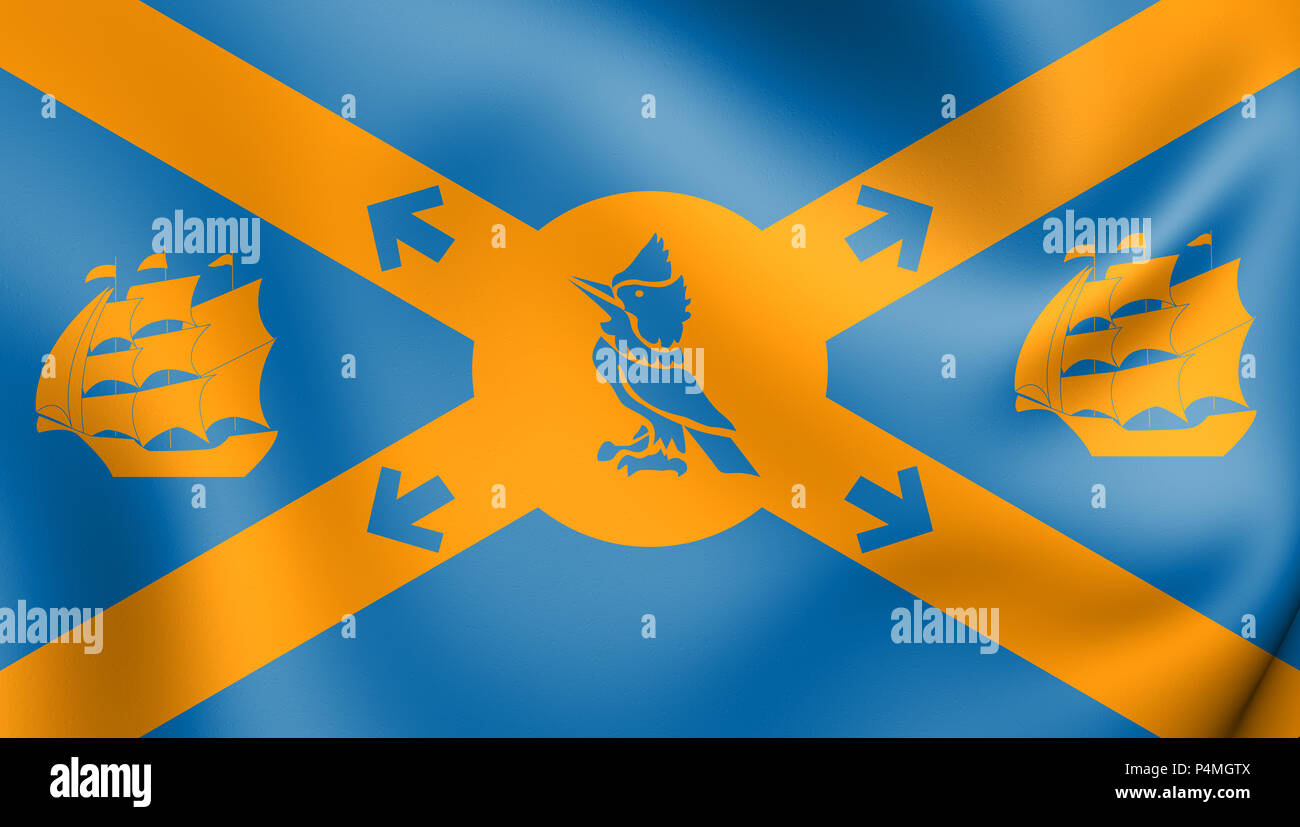 3D Flag of Halifax, Canada. 3D Illustration Stock Photo - Alamy