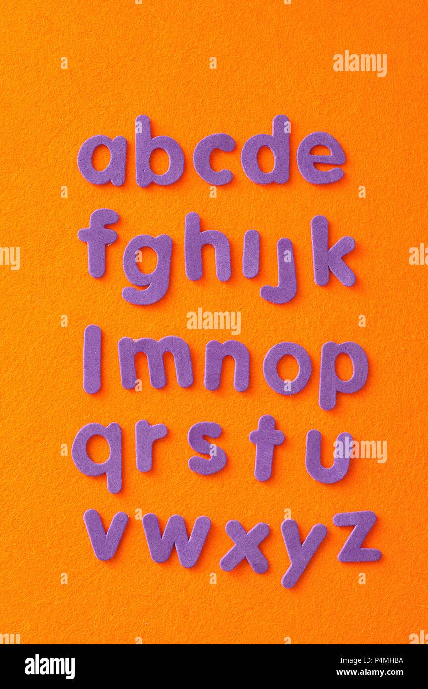 Purple letters hi-res stock photography and images - Alamy