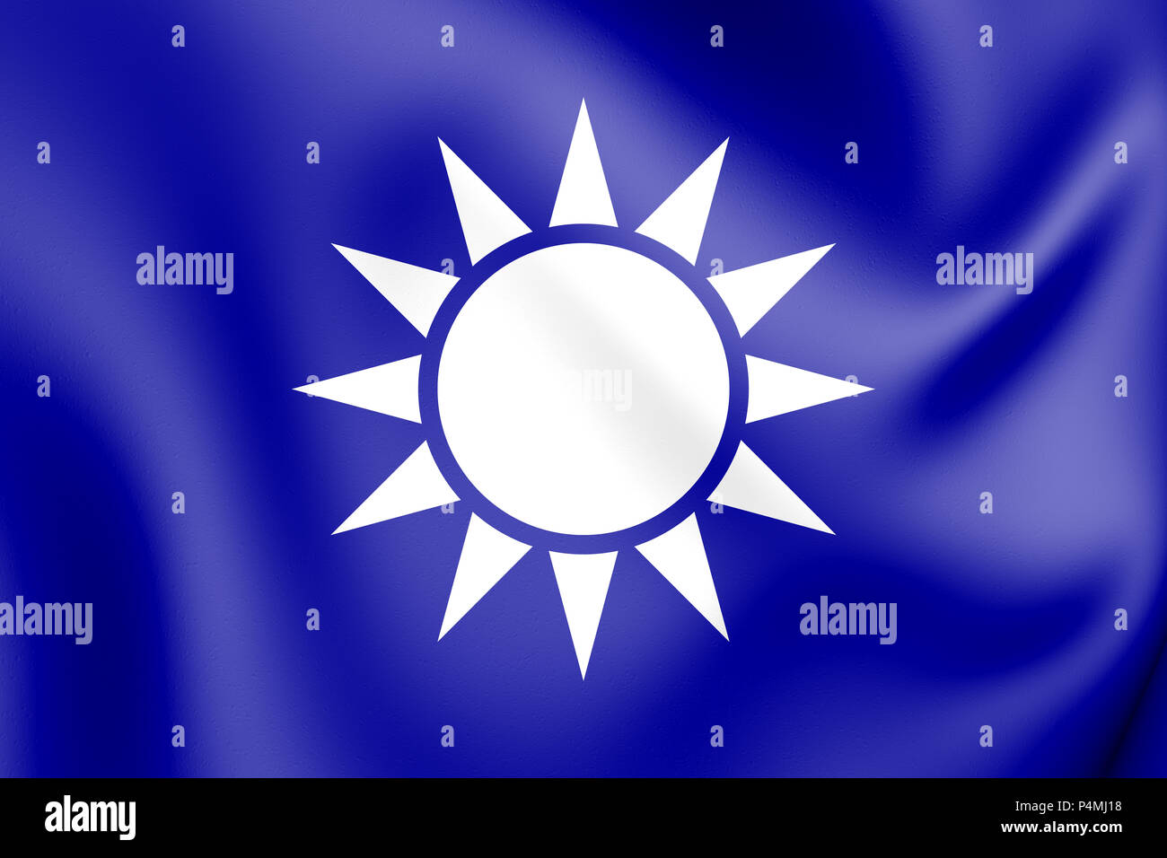 3D Naval Jack of the Republic of China. 3D Illustration Stock Photo - Alamy