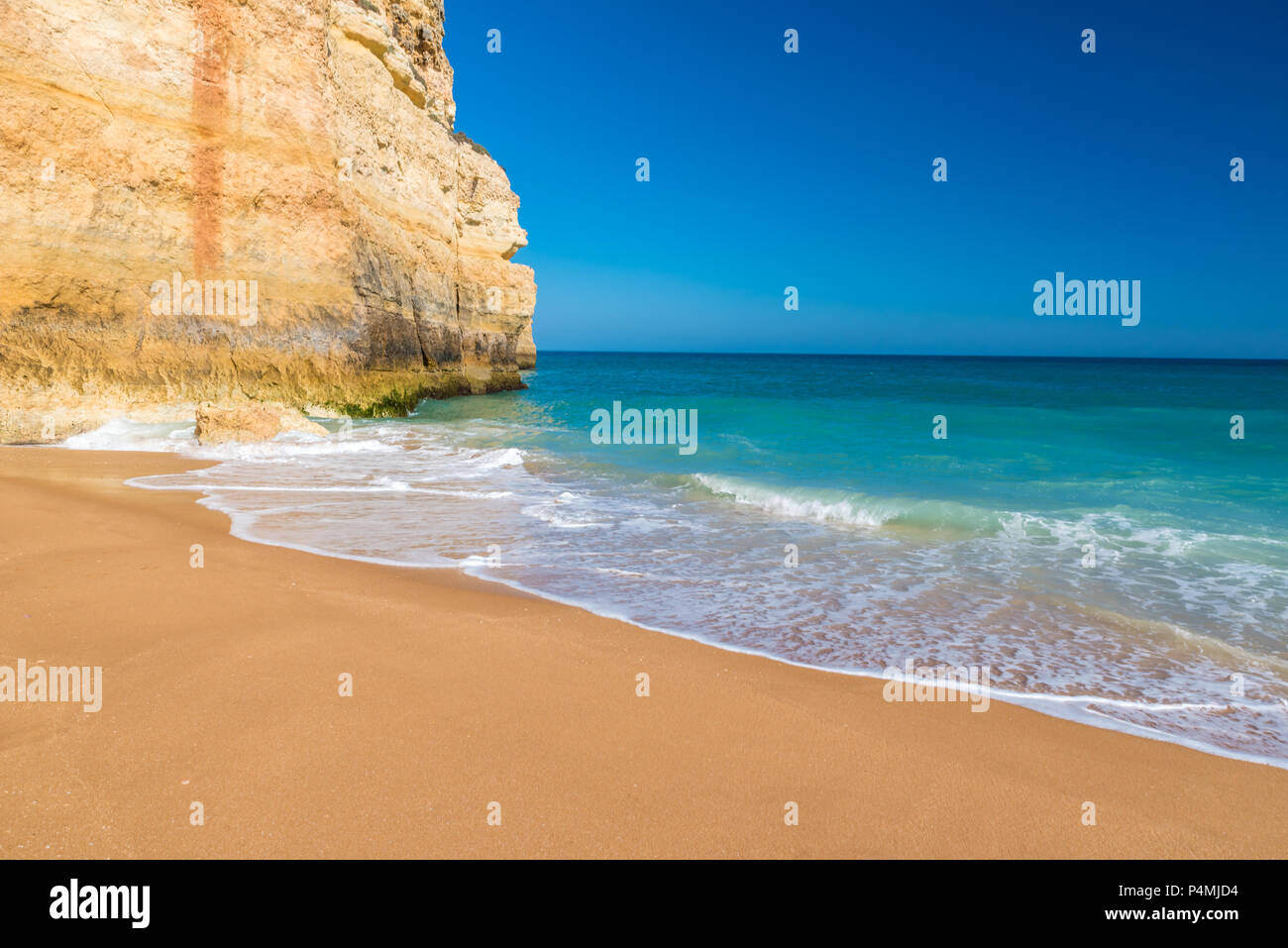 Praia de Benagil - beautiful beach and coast in Portugal, Algarve Stock ...