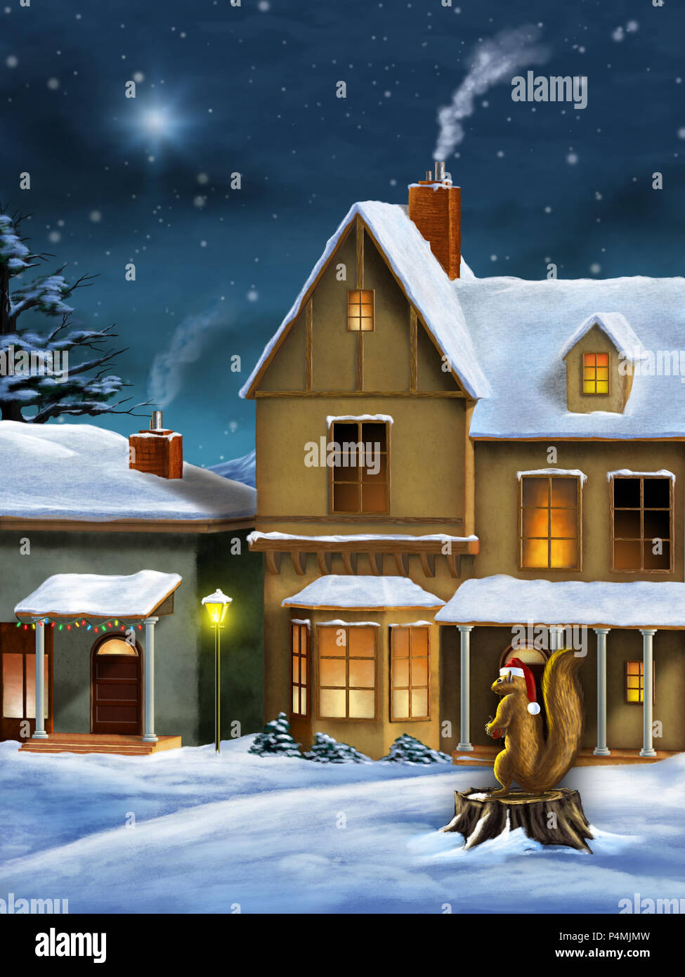 Beautiful Christmas Landscape