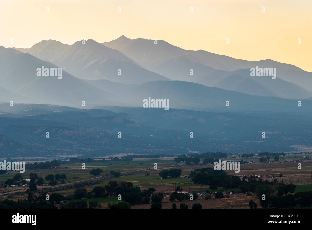 Wildfire smoke creates smog in Rocky Mountains near Salida; Colorado ...