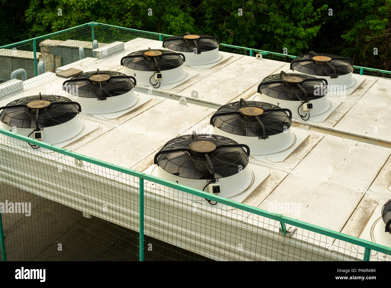 Cooling ventilation system of the office building Stock Photo - Alamy