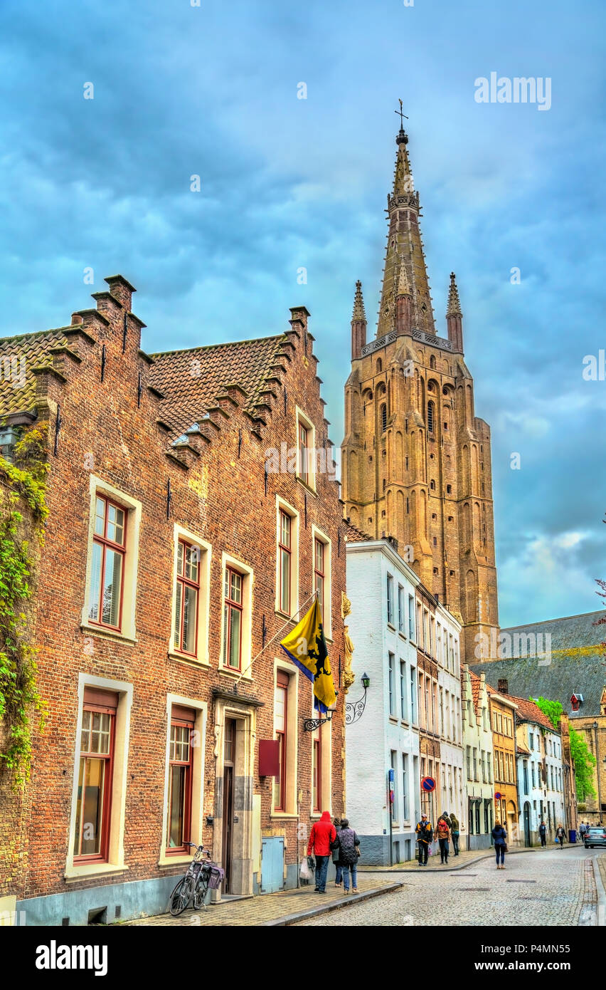 Tower church our lady bruges hi-res stock photography and images - Alamy