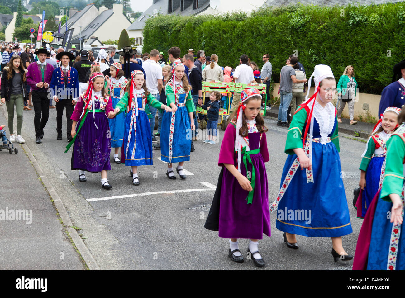 Fête des fraises Plougastel Daoulas.Finistère. Brittany. France Stock ...
