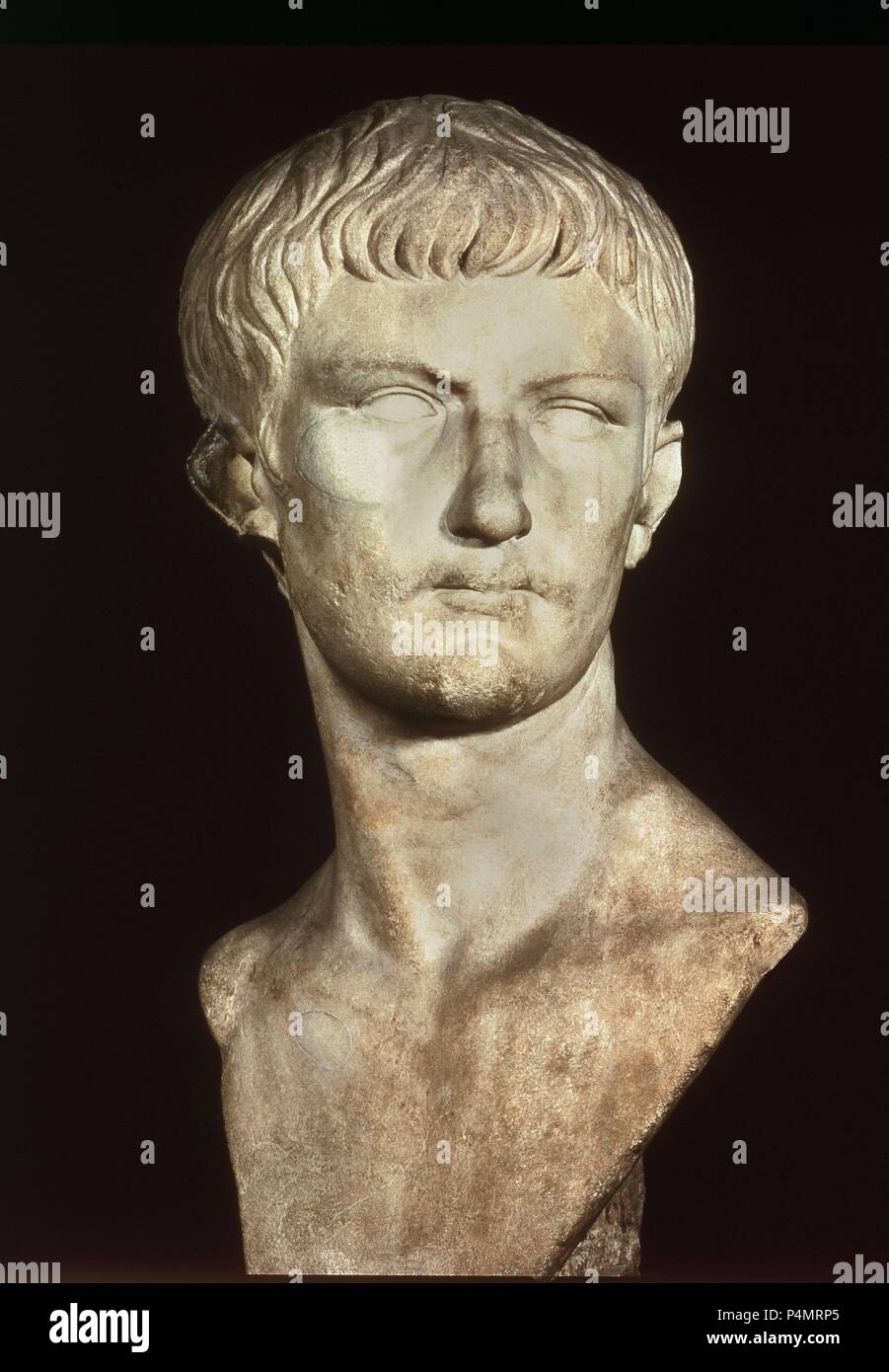 Bust of Caligula (12 BC - 41 BC.), Roman emperor.. Rome, Capitole ...