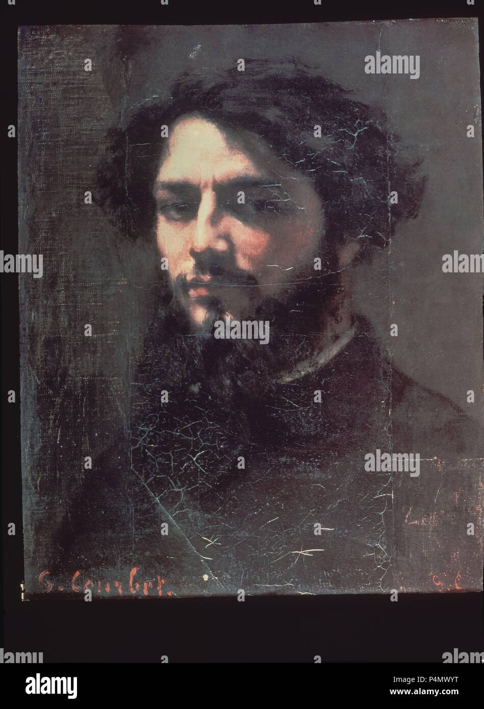 Gustave courbet self portrait hi-res stock photography and images - Alamy