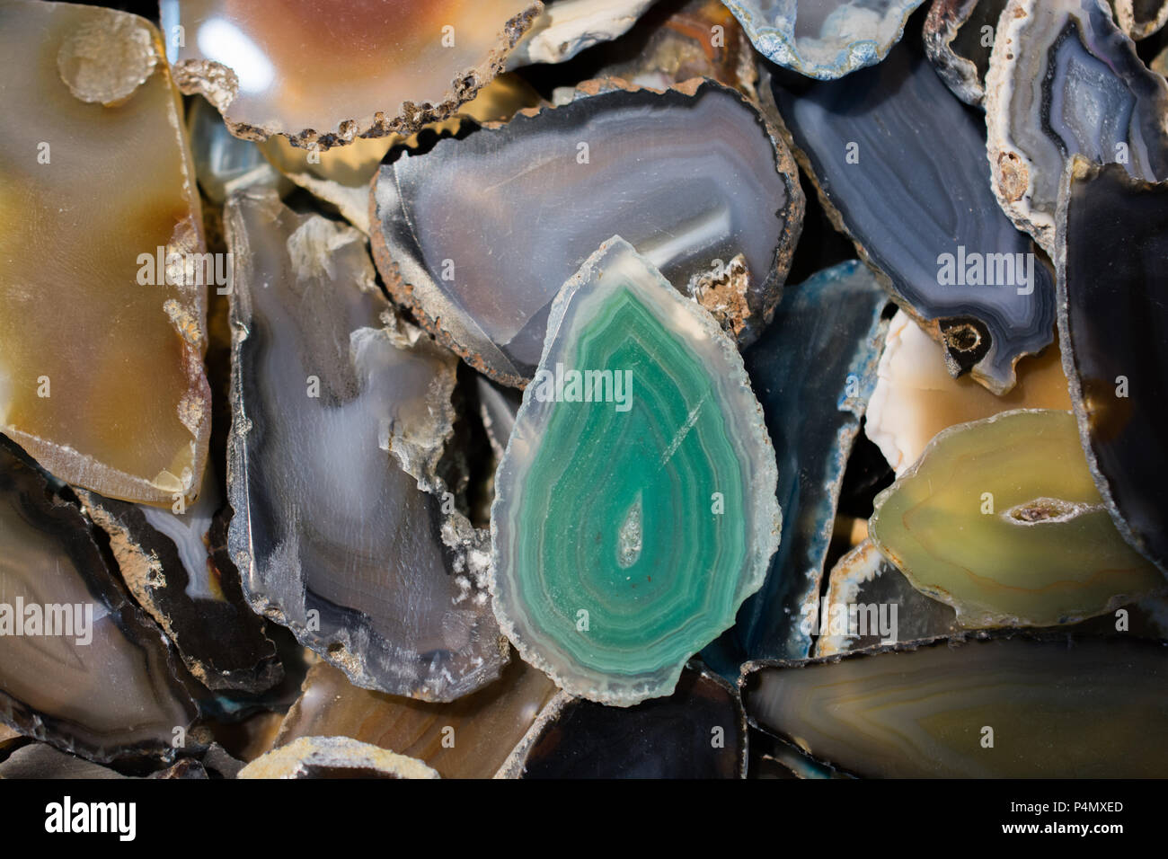 Cross section stalactite agate stone hi-res stock photography and ...
