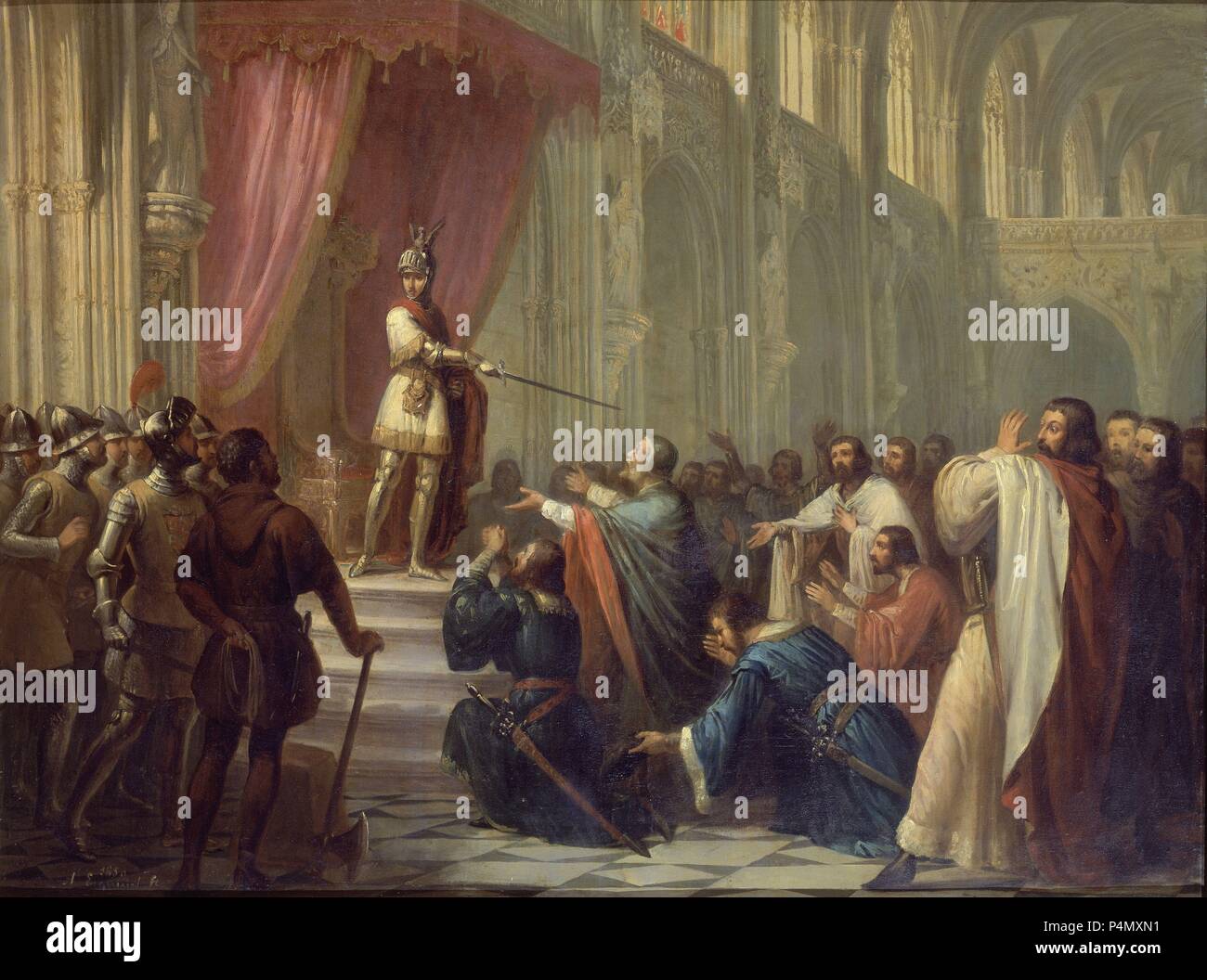 The Bell of Huesca - 19th century - oil on canvas. Author: Antonio ...