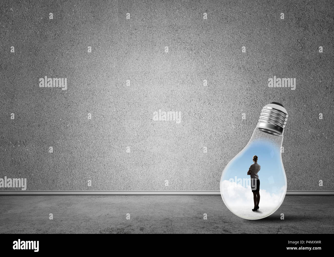 Young woman trapped in room hi-res stock photography and images - Alamy