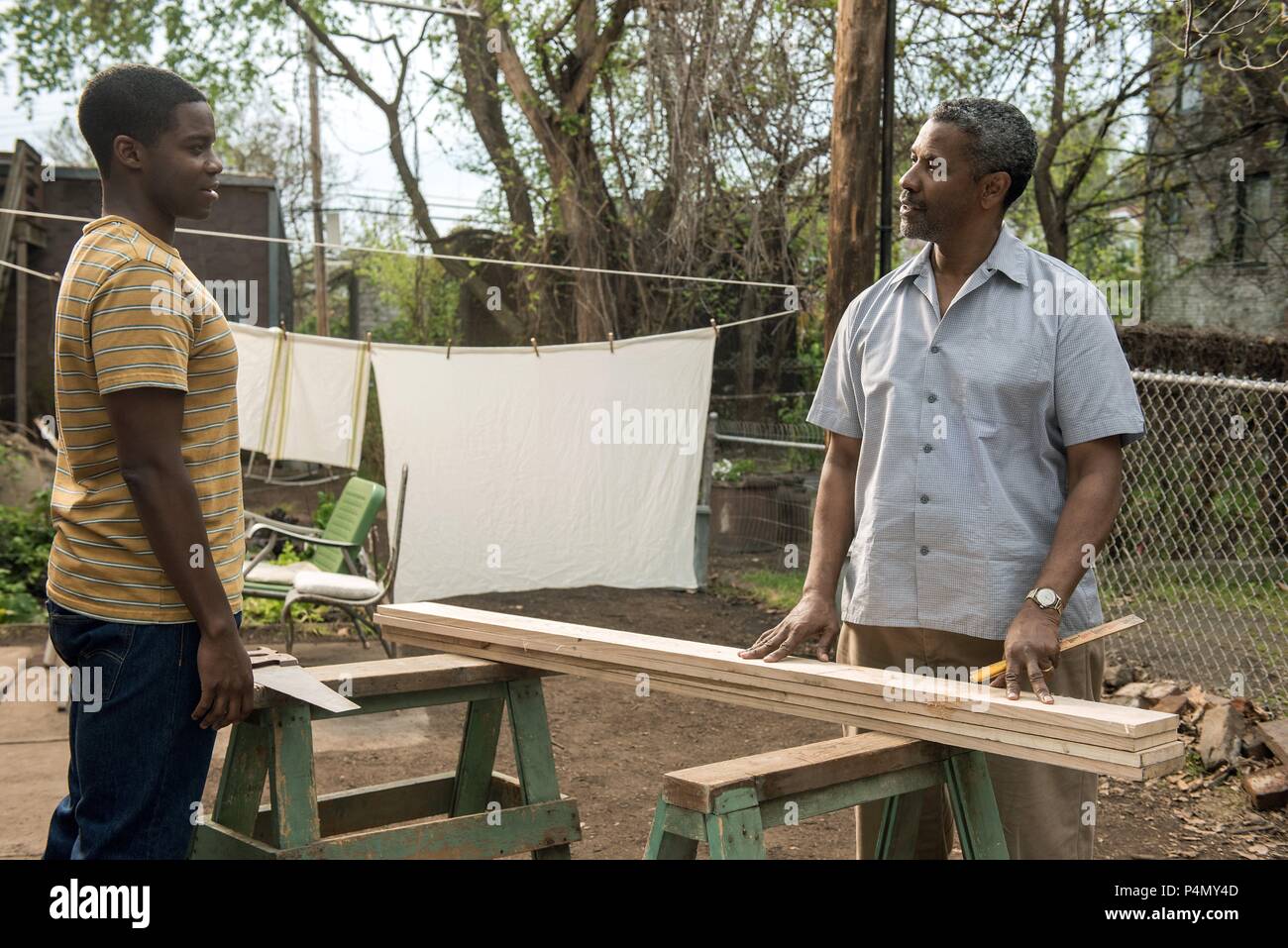 Original Film Title: FENCES. English Title: FACES. Film Director: DENZEL WASHINGTON. Year: 2016 ...