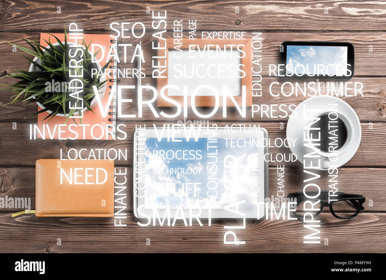 Modern workplace concept Stock Photo - Alamy