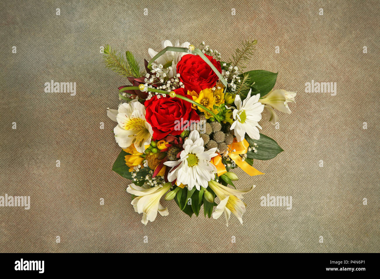 Nature floral arrangement, vivid color Stock Photo - Alamy