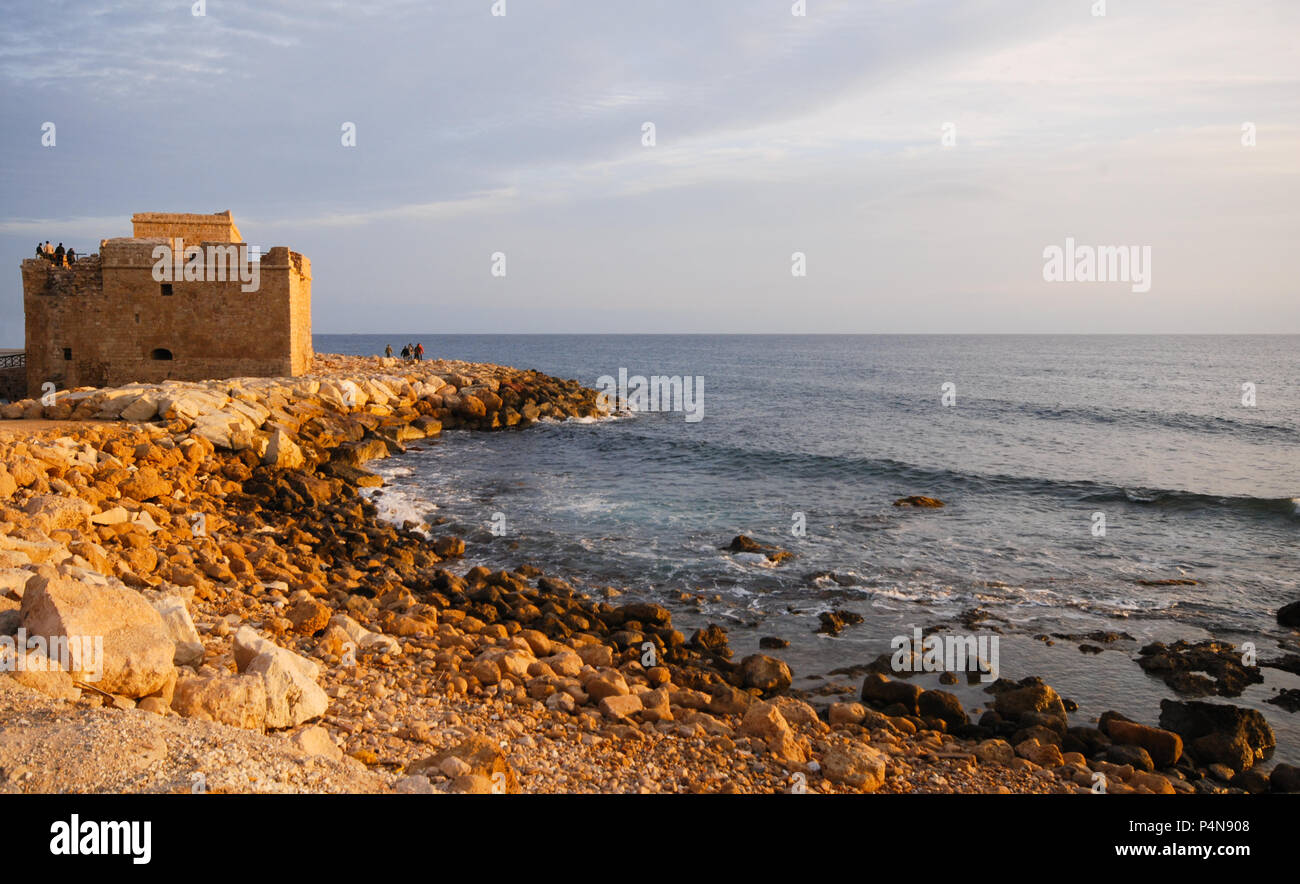 The Famous medieval castle at Paphos city in Cyprus Stock Photo - Alamy