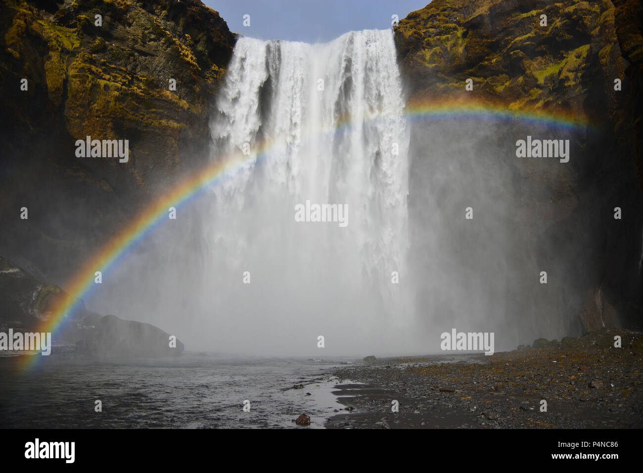 Skógafoss / Skogafoss waterfall, one of the biggest waterfalls in ...