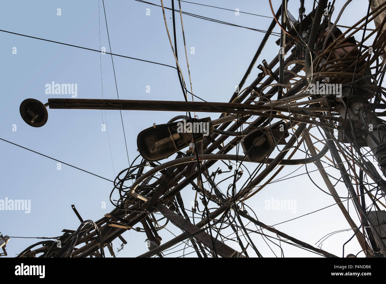 Power pole fire hi-res stock photography and images - Alamy